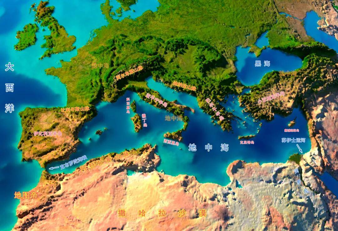 地中海五大岛屿是哪些？意大利独占两个_撒丁岛_亚平宁半岛_萨丁