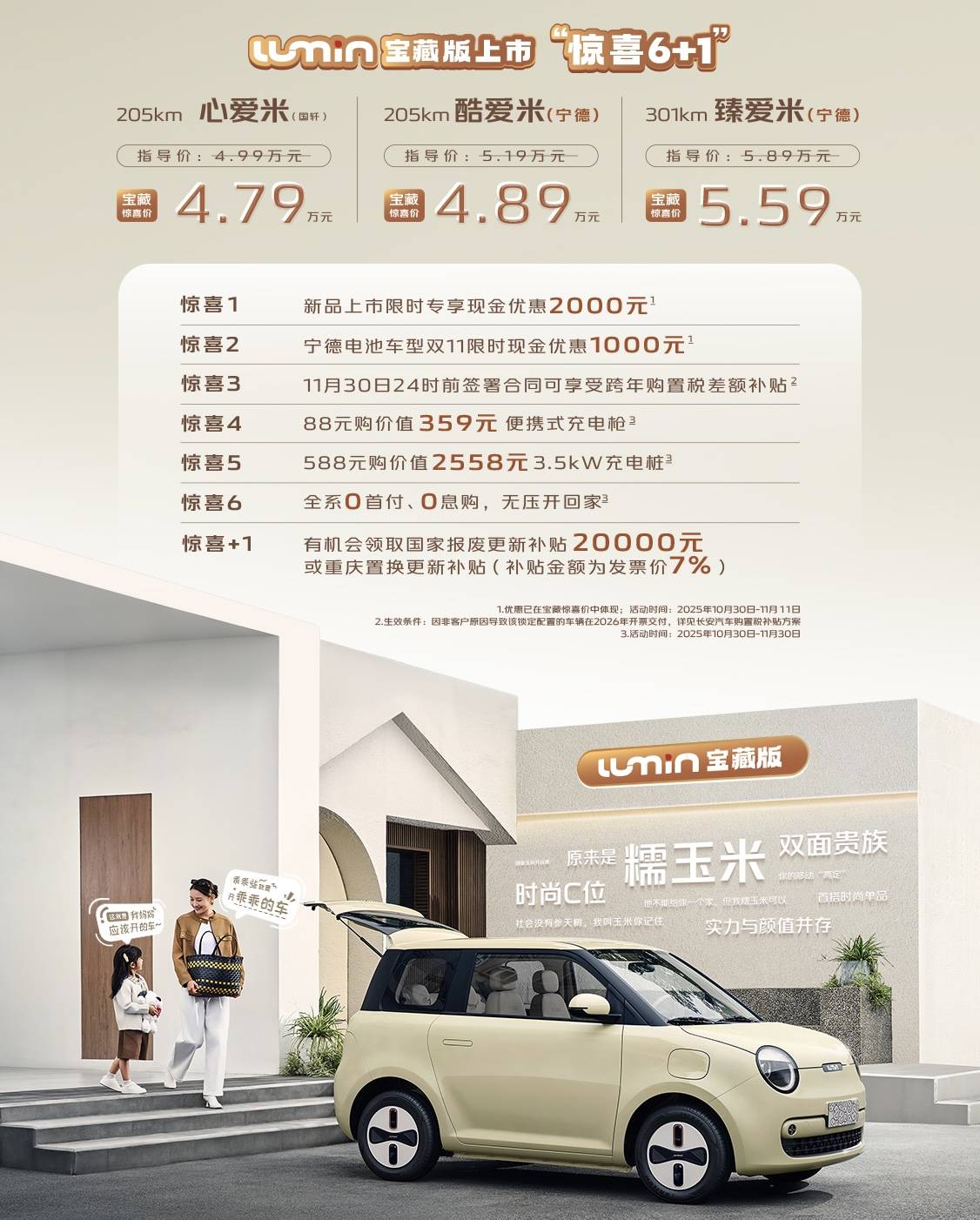 长安Lumin宝藏版上市，售价4.79万起，别买宏光MINI EV了_搜狐汽车_搜狐网