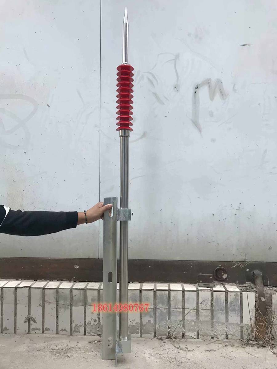 110KV高压线路接闪器 变电站10KV可控放电避雷针 35KV杆塔接闪器