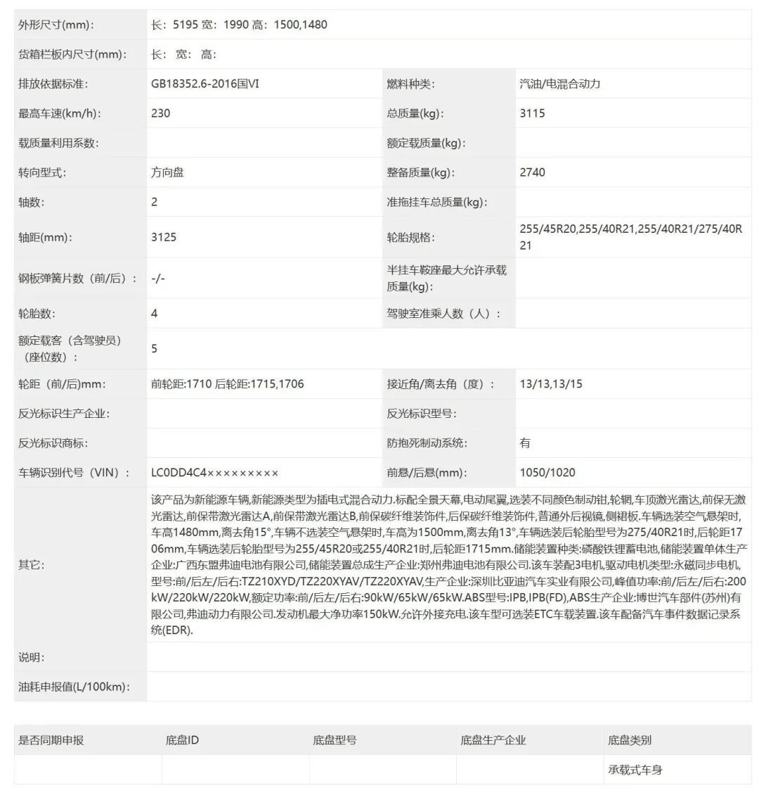 2.0T+三电机，腾势Z9 GT插混版申报，配电子外后视镜_搜狐汽车_搜狐网