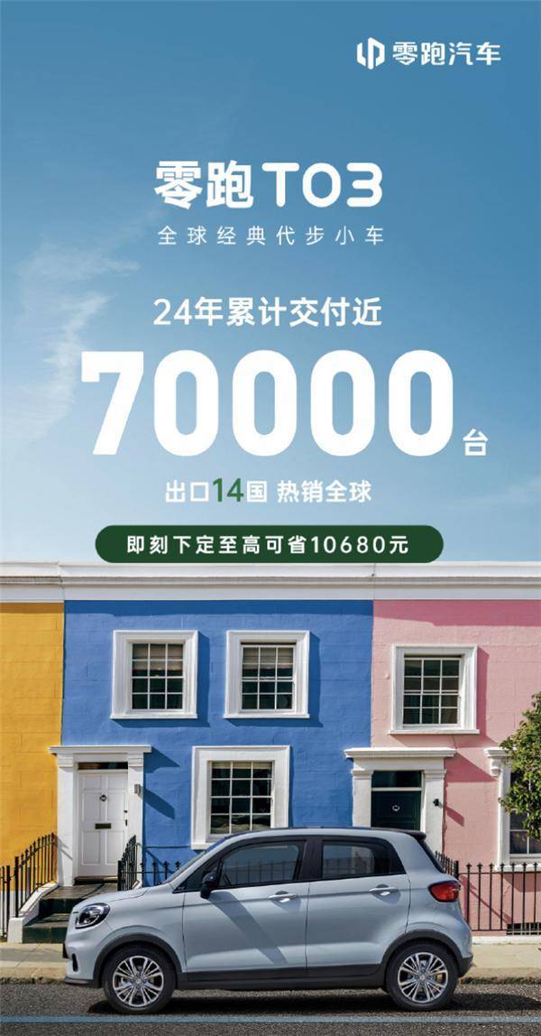 零跑T03 2024年销量近7万，400km续航成6万级微型电车新标杆！_搜狐汽车_搜狐网