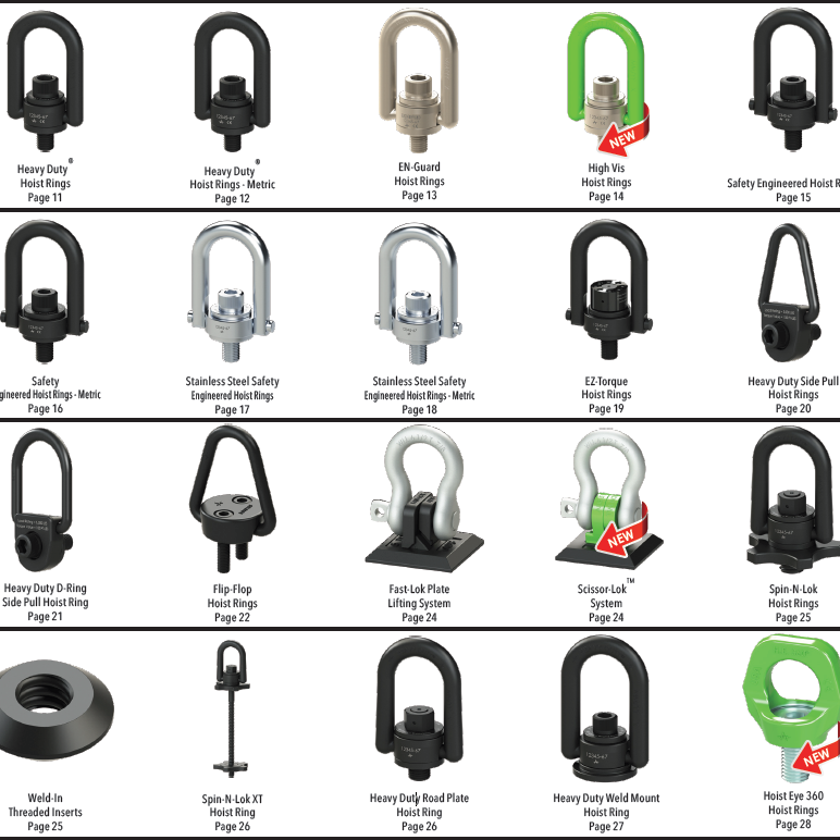 American Drill Bushing（ADB）吊环产品型号汇总_Hoist_Rings_Heavy
