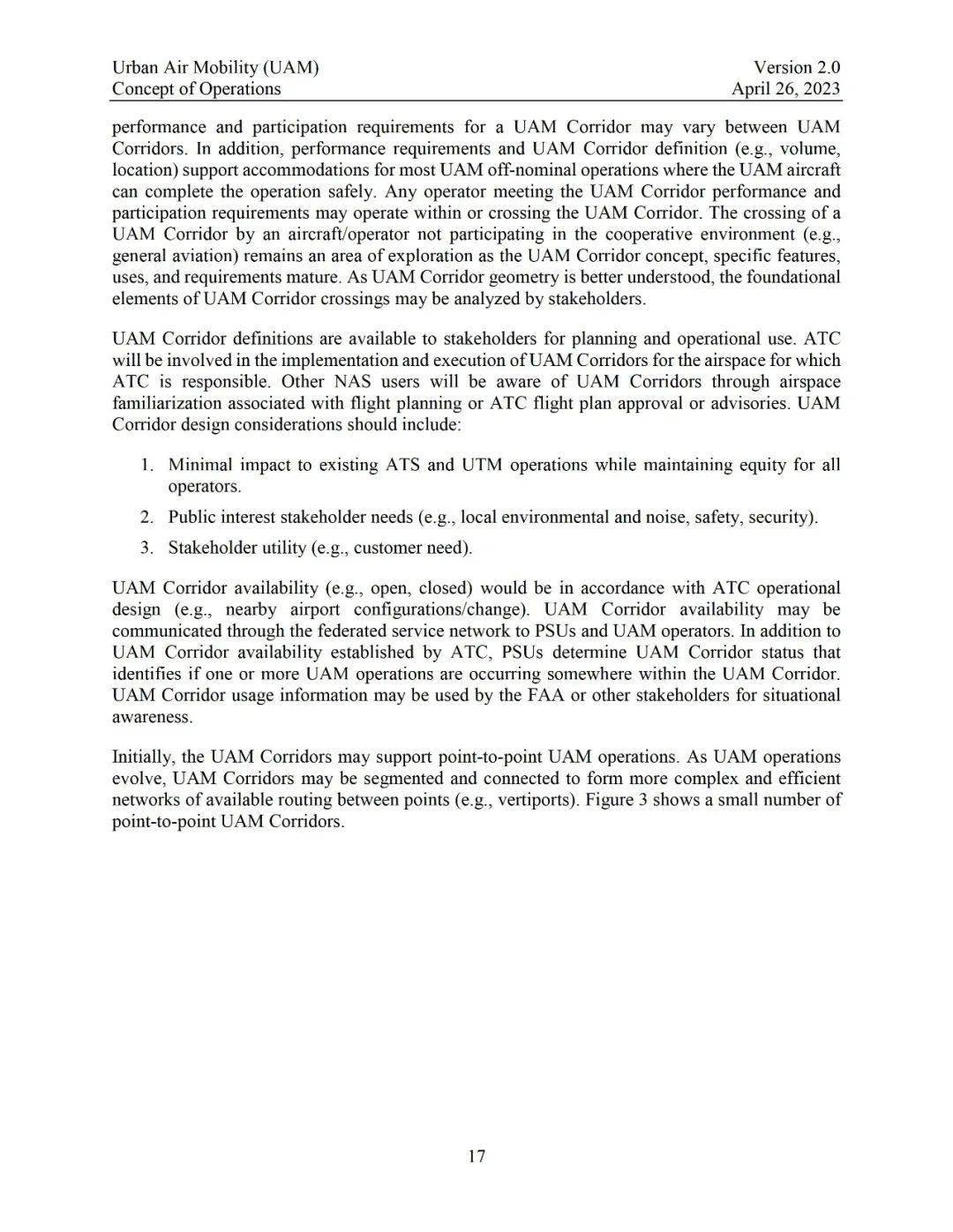 美国联邦航空管理局：城市空中交通 (UAM) 运营概念V2.0（英）_操作_环境_支持