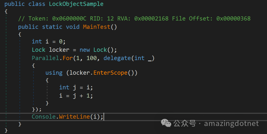 C# 13 lock object_System_For_github
