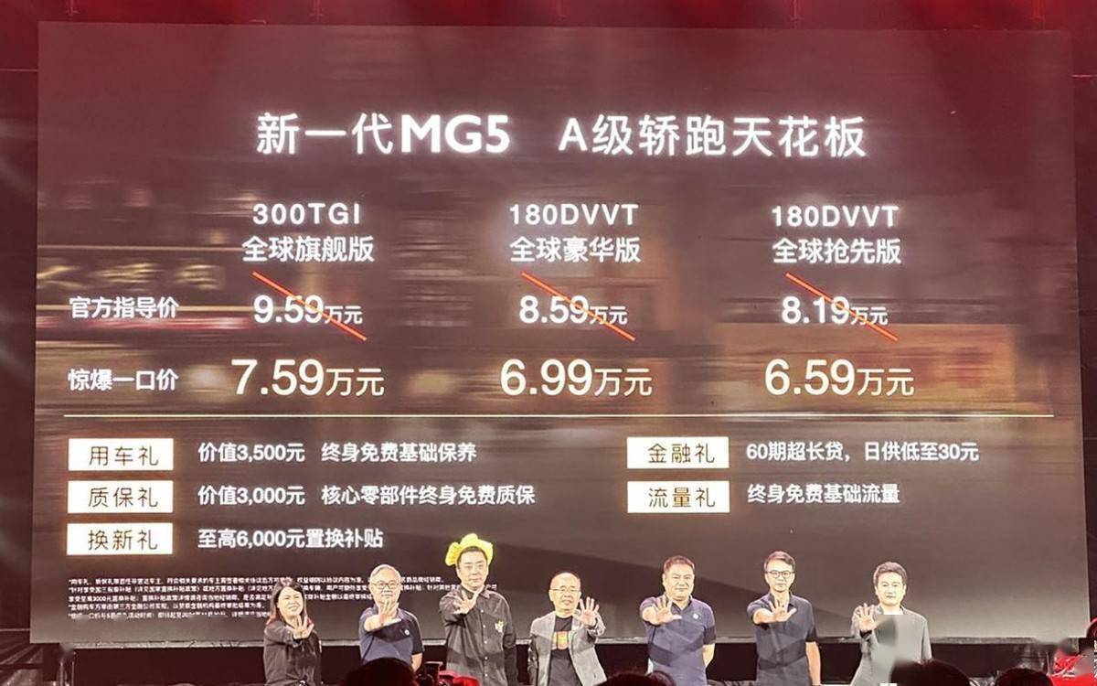 新款MG5亮相：7.59万享181匹马力，终身免费保养，值不值？_搜狐汽车_搜狐网