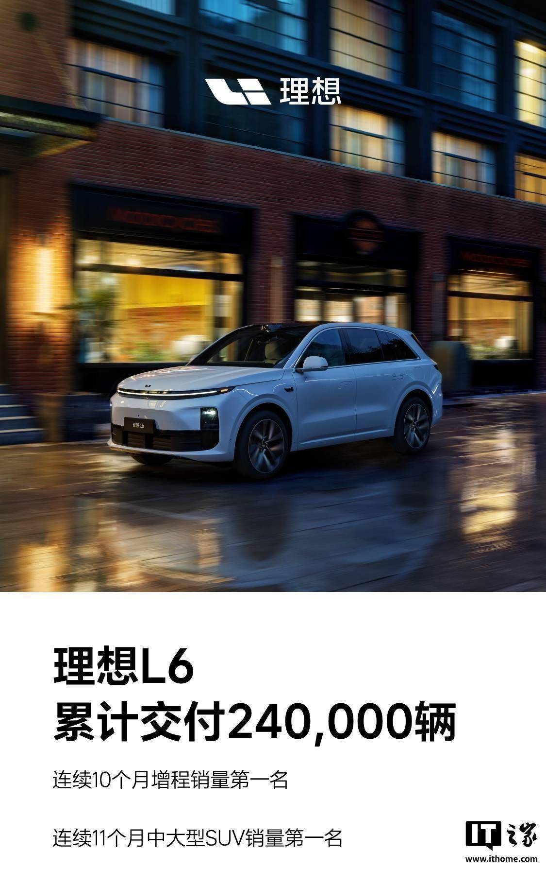 理想L6累计交付破24万，增程及中大型SUV销量领跑市场！_搜狐汽车_搜狐网
