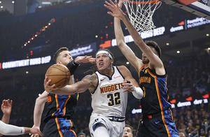 毫不留情，雷霆G2上半场87比56掘金，净胜31分，球迷嘲讽掘金_比赛_丹佛_NBA