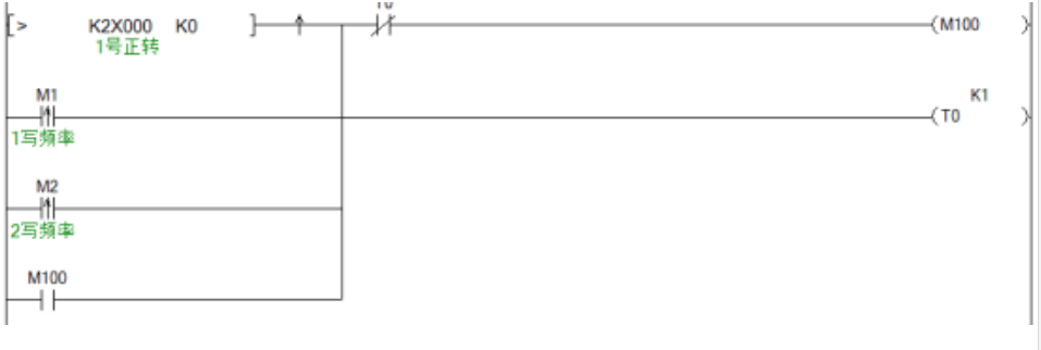 三菱PLC使用BD板控制2台变频器轮询案例_通讯_数据位_读取
