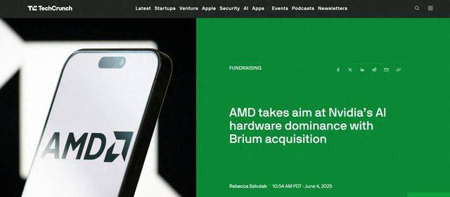 AMD收购Brium公司 加速构建AI硬件领域_软件_行业_市场