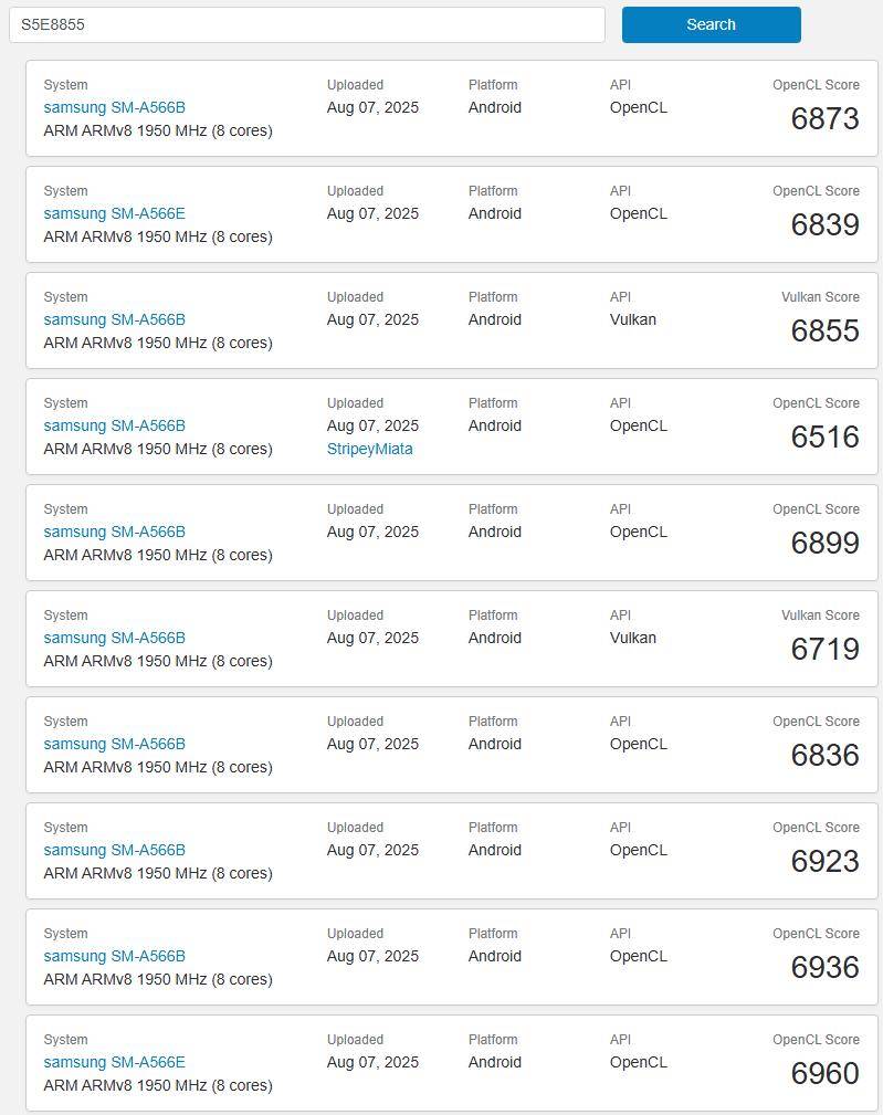 三星中端 Exynos 1680 芯片跑分首曝，Galaxy A57 手机有望首搭 - 数码前沿 数码之家
