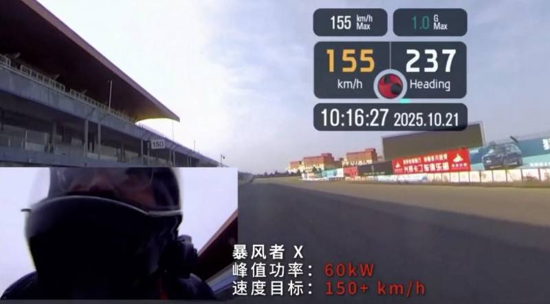155km/h！首驱超高速电摩创国内极速新高，目标直指F1赛道_搜狐汽车_搜狐网
