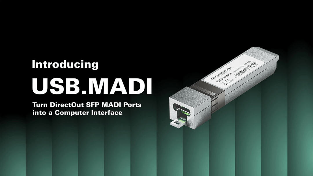 DirectOut 宣布推出 USB.MADI，世界最小的64声道声卡_音频_应用_模块