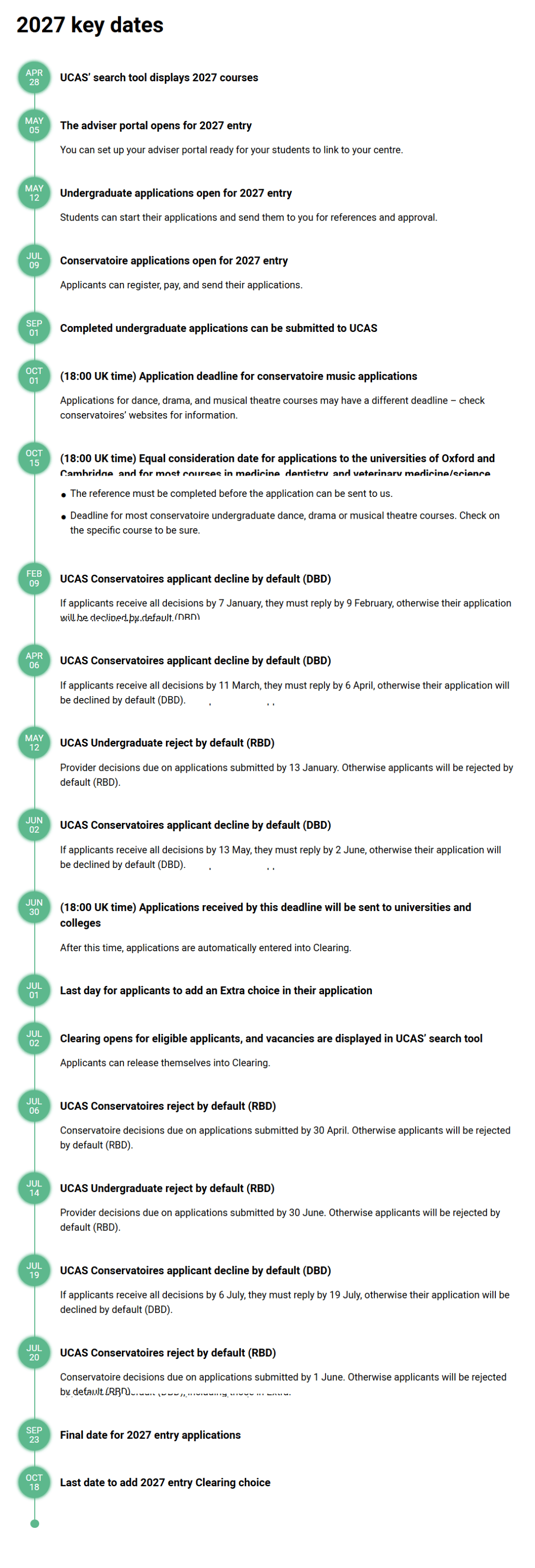 UCAS 2027申请时间线公布！26fall还没结束 27fall就来了？0 offer选手何去何从？_Extra_申请人_院校